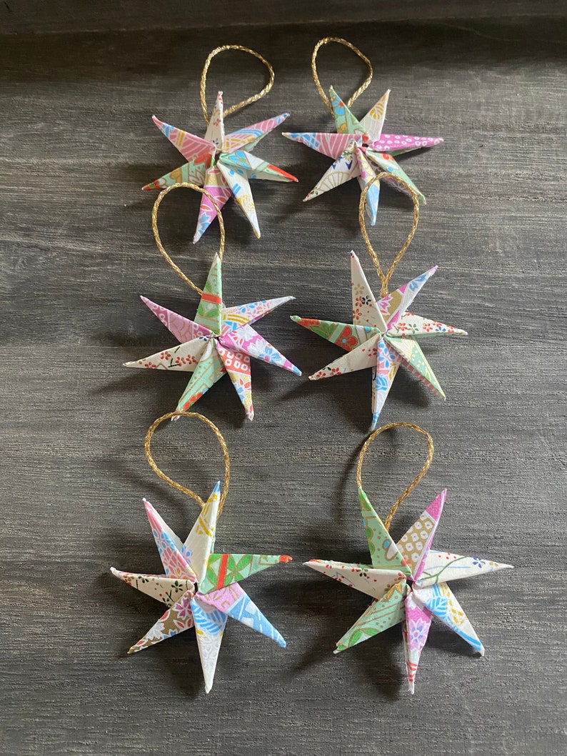 Pastel Nordic Star Ornaments - Etsy