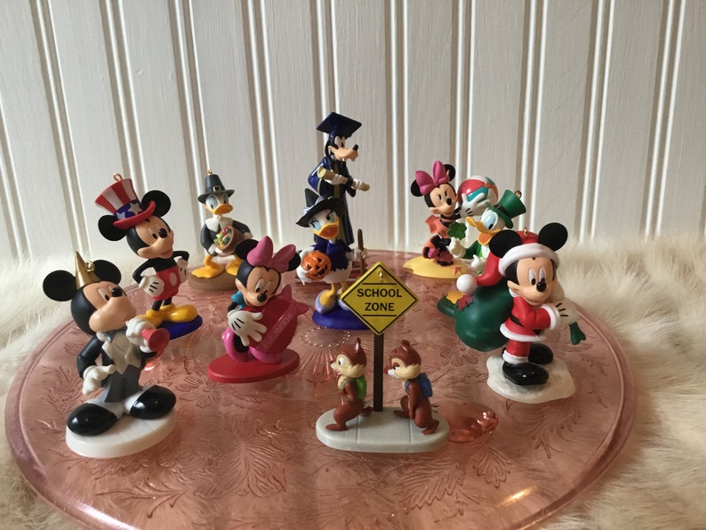 Lot of Hallmark Disney Ornaments, 2014-2015, Mickey Mouse, Minnie Mouse ...