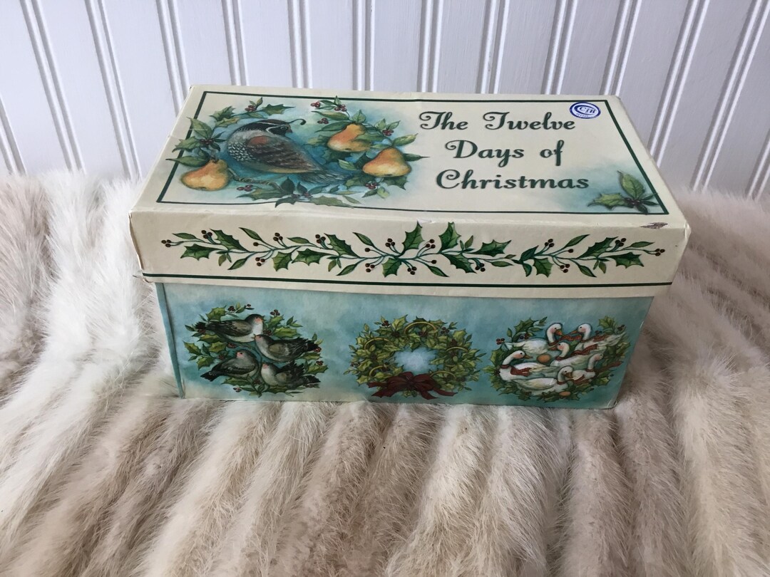 Susan Winget 12 Days of Christmas Mini Plates Original Box, 1990’s ...