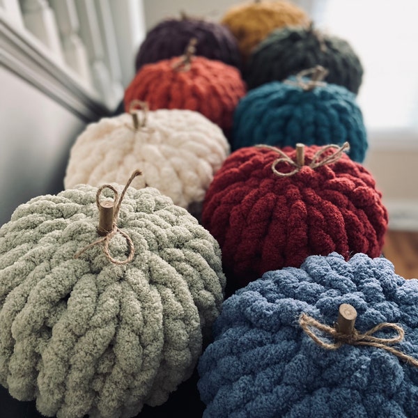 Chunky Yarn Pumpkin - Etsy