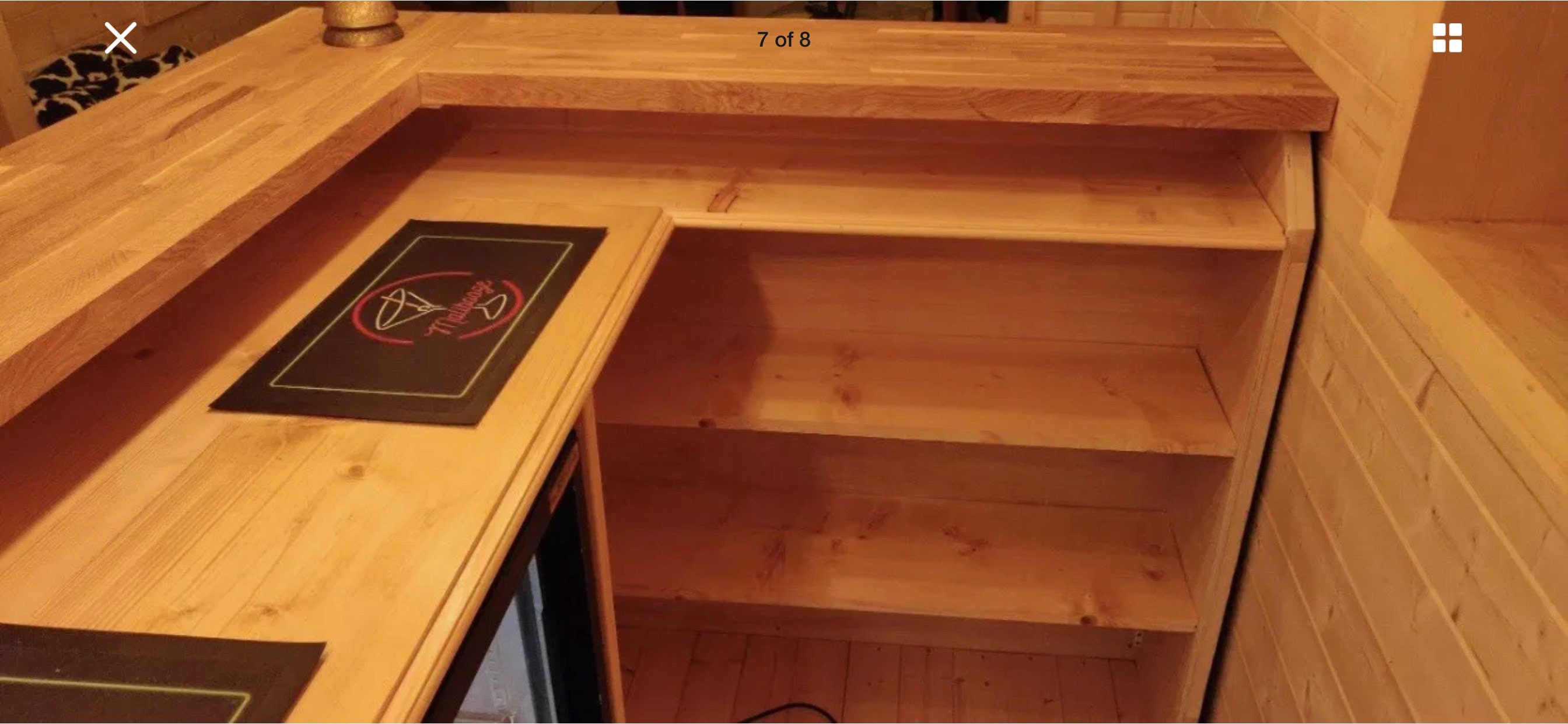 Oak Home Bar, Man Cave Bar, Bar Counter. - Etsy UK