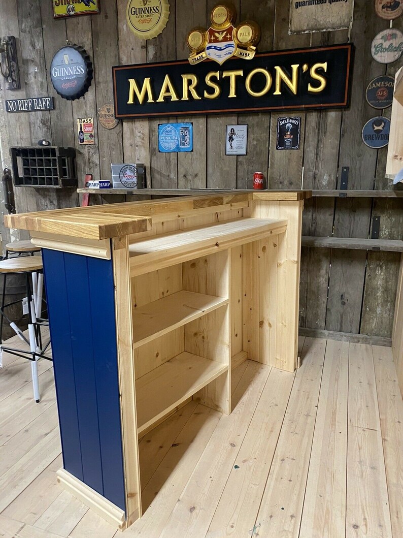 Oak Home Drinks Bar 5ft - Etsy