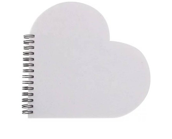 Heart Shaped Spiral Notebook for Sublimation - Etsy