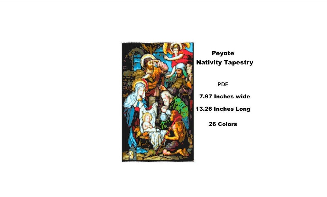 Peyote Tapestry Pattern, Tapestry Bead Pattern, Christmas Bead Tapestry ...