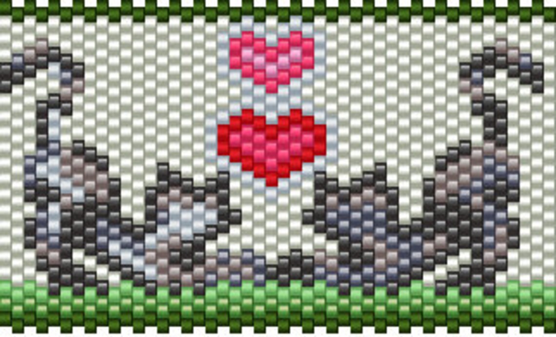 Peyote Stitch Heart Pen Wrap Pen Wrap Pattern Peyote Heart - Etsy