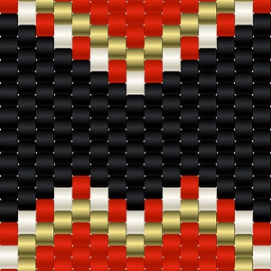 Hearts Valentine Peyote Heart Bracelet Pattern, Peyote Hearts, Heart ...