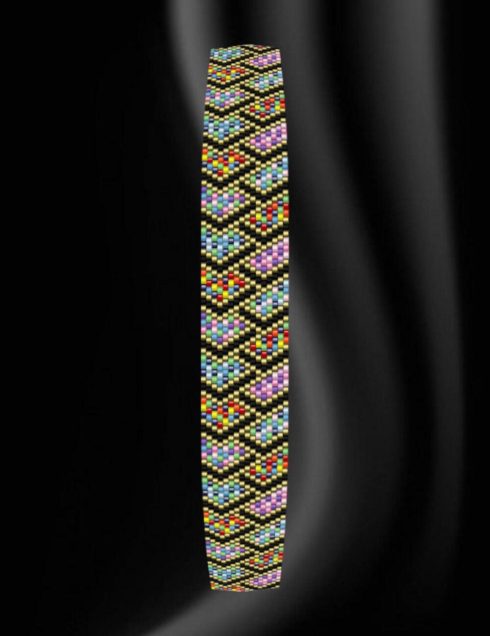 Peyote Pattern for Bead Bracelet, Peyote Bracelet Pattern, Even Count ...