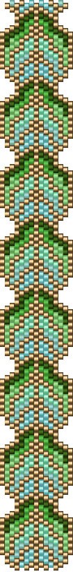 Seed Bead Bracelet Pattern Download Leaf Nature Bracelet - Etsy