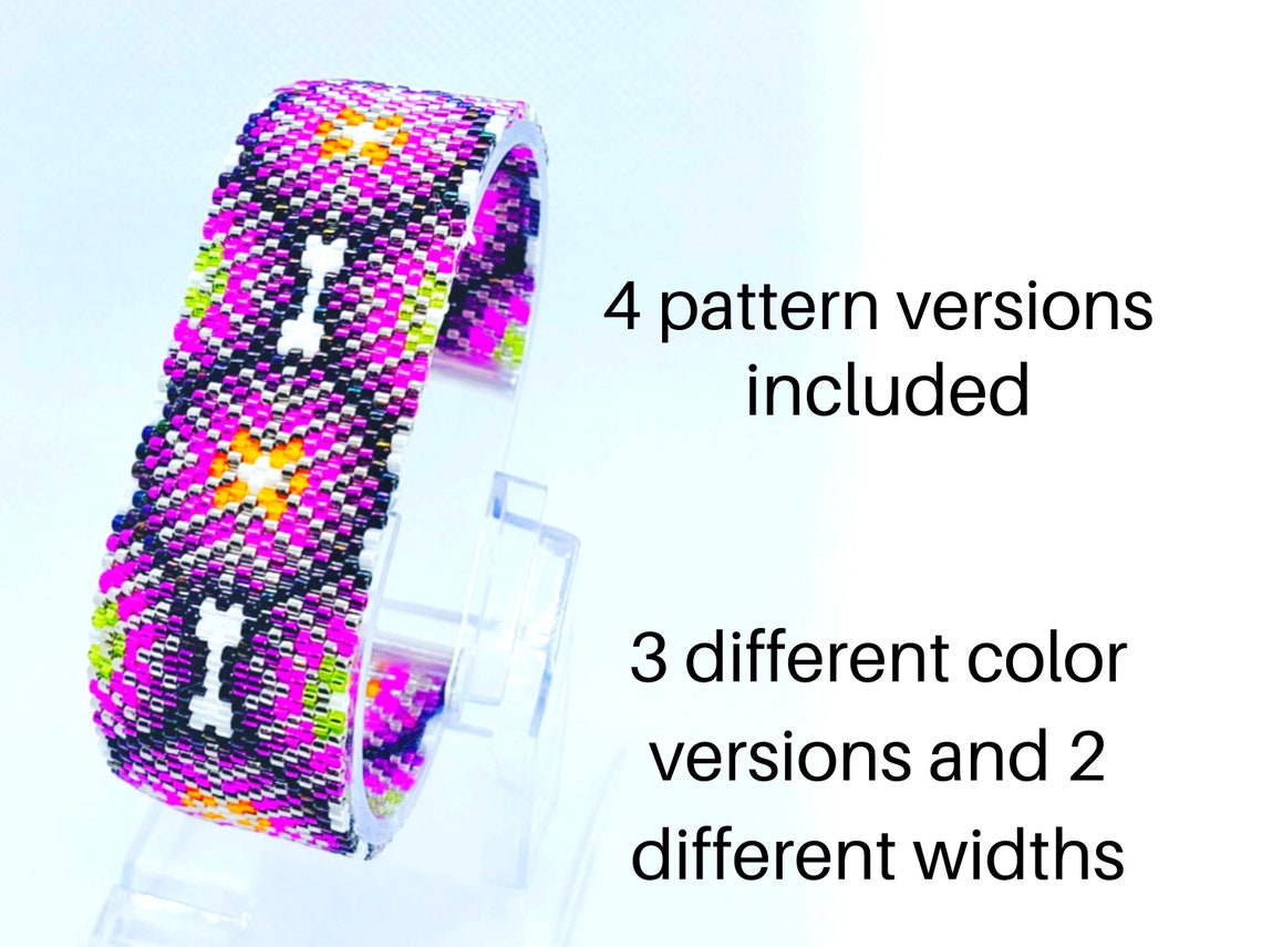 Peyote Patterns Odd and Even Count Peyote Bracelet Pattern | Etsy