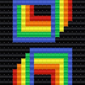 Rainbow Loom Bracelet Pattern Rainbow Loom Pattern Loom Stitch Miyuki Delica Rainbow Bead ...