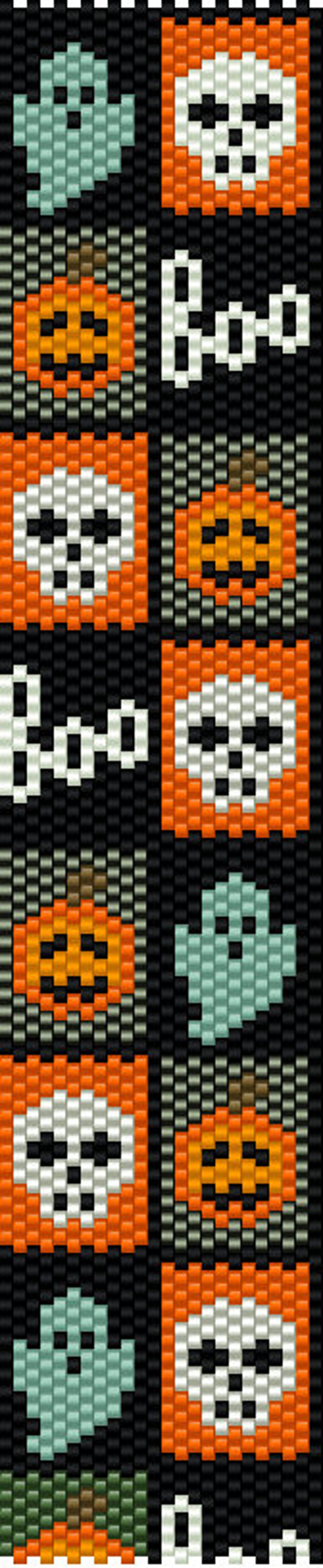 Peyote Halloween Bracelet Pattern Peyote Stitch Bracelet - Etsy