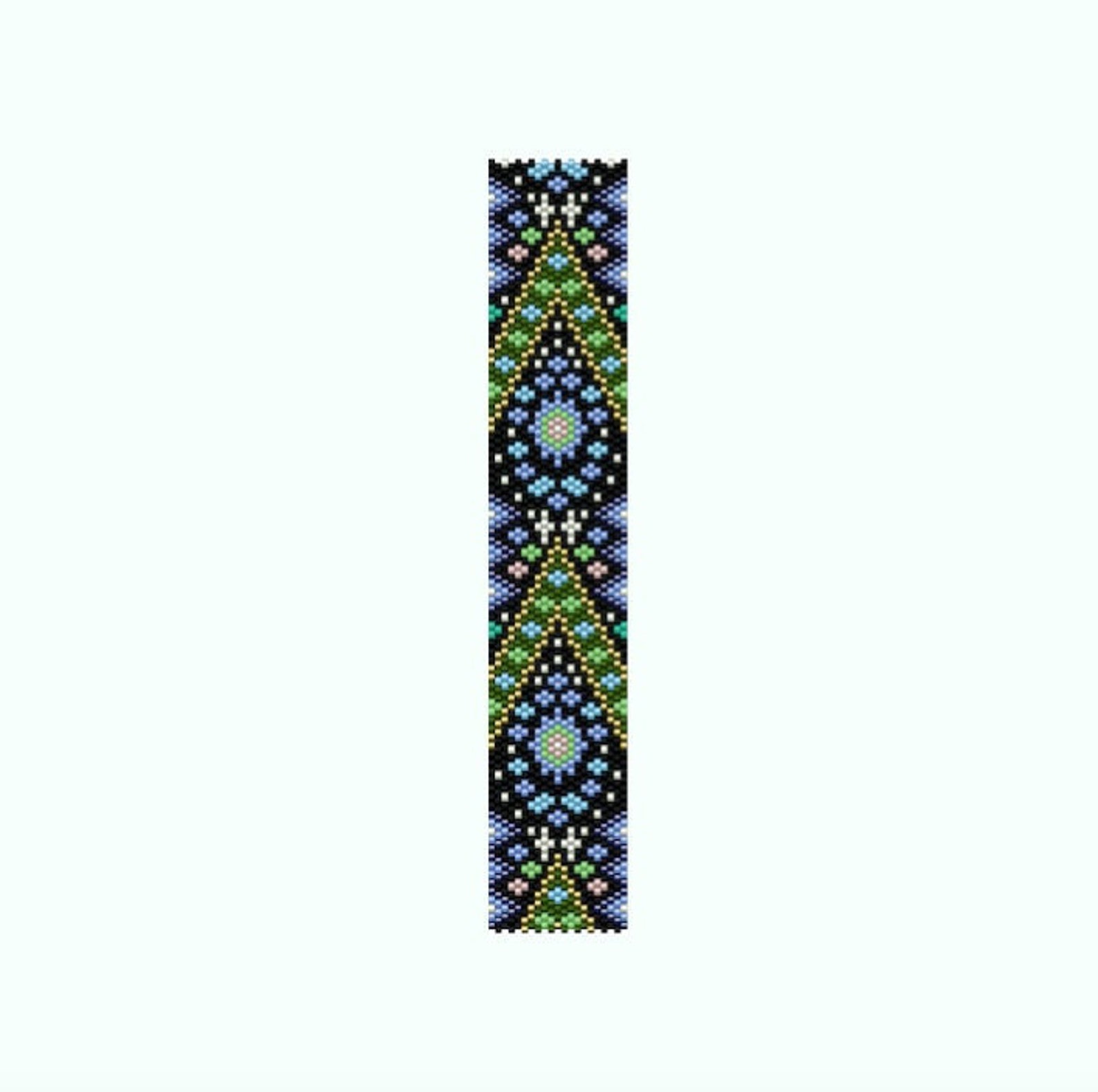 Peyote Stitch Bracelet Cuff Beading Pattern INSTANT DOWNLOAD Pdf ...