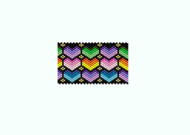 Peyote Stitch Heart Pen Wrap Pen Wrap Pattern Peyote Heart - Etsy