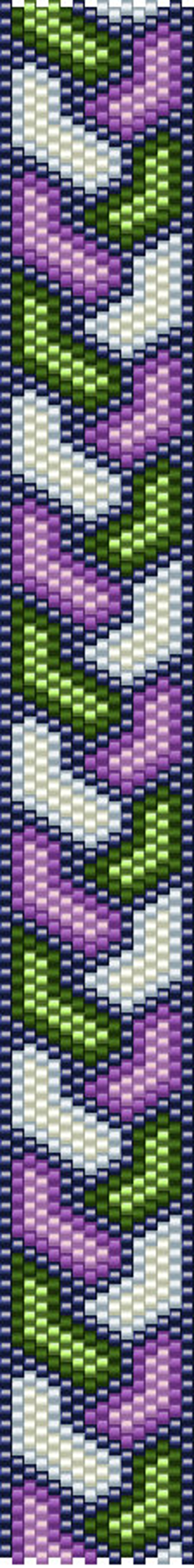 Even Count Peyote Bracelet Pattern, Peyote Bracelet Pattern Kit, Peyote ...