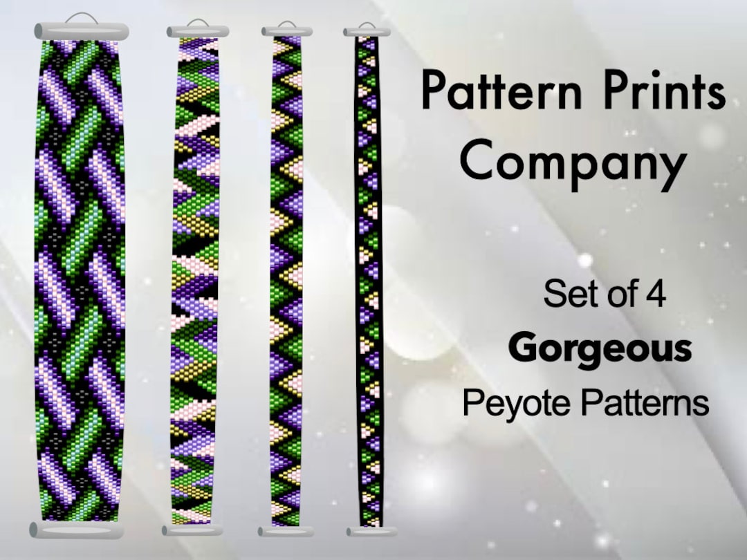 Even Count Peyote Bracelet Pattern, Peyote Bracelet Pattern Kit, Peyote ...