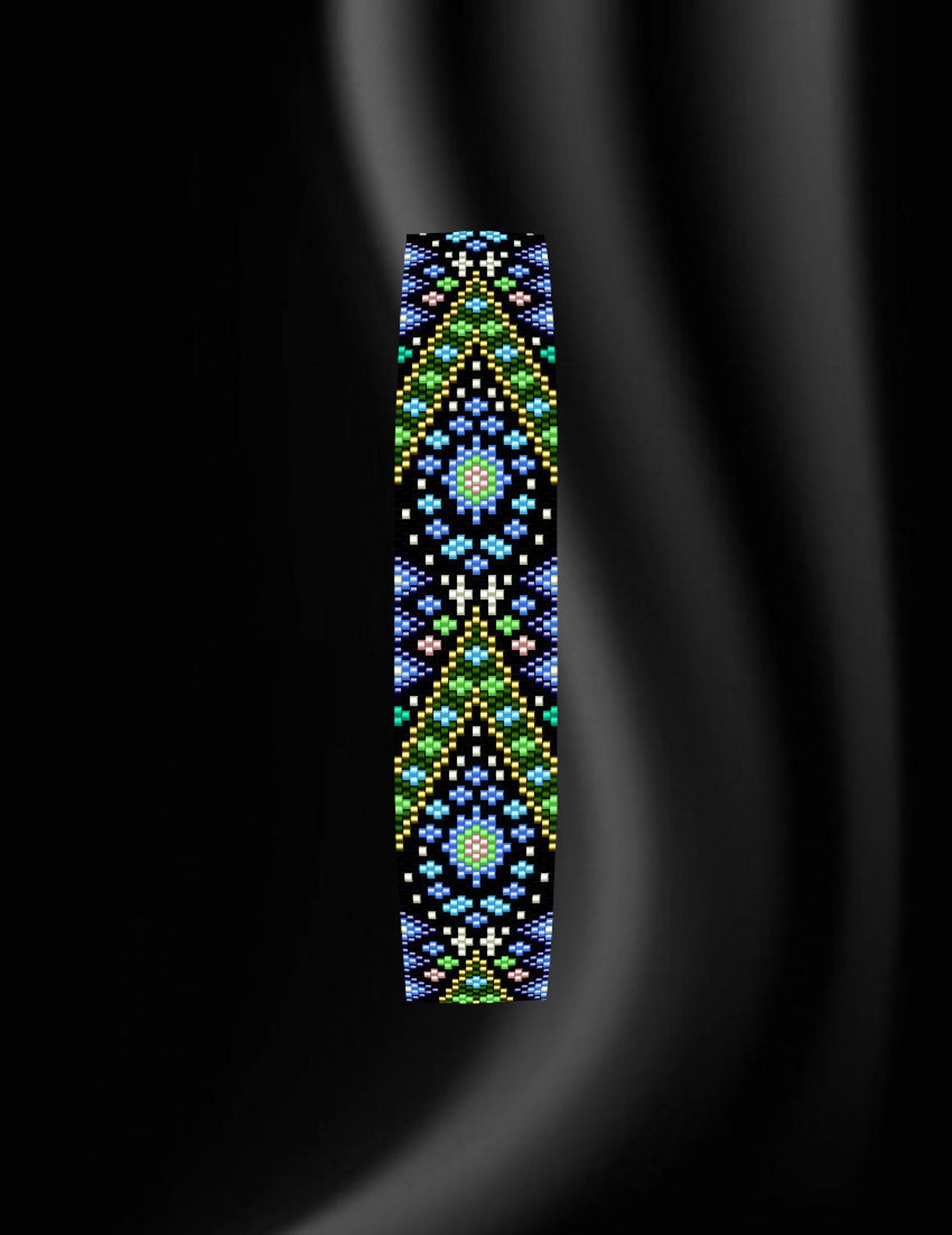 Peyote Stitch Bracelet Cuff Beading Pattern INSTANT DOWNLOAD Pdf ...