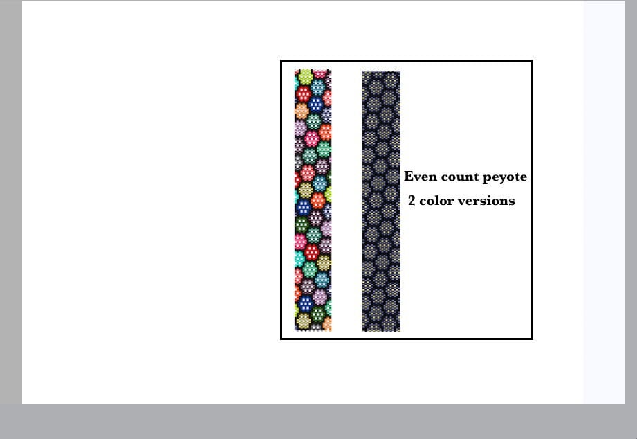 Even Count Peyote Bracelet Pattern for Bead Bracelet Even - Etsy