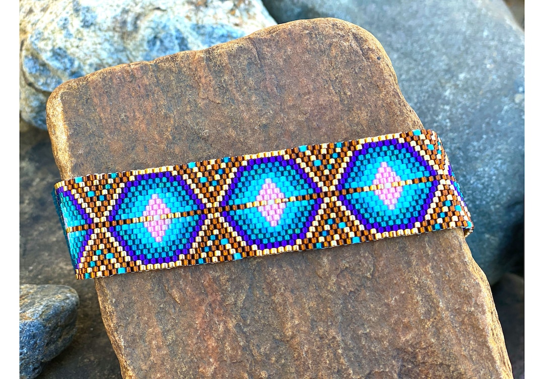 Good Vibes - Peyote Patterns, Beading Pattern, Beaded Bracelet, Seed ...