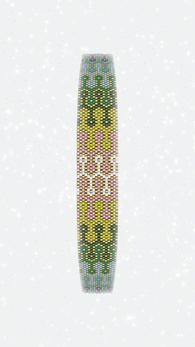 Peyote Bracelet Pattern for Bead Bracelet Peyote Stitch | Etsy