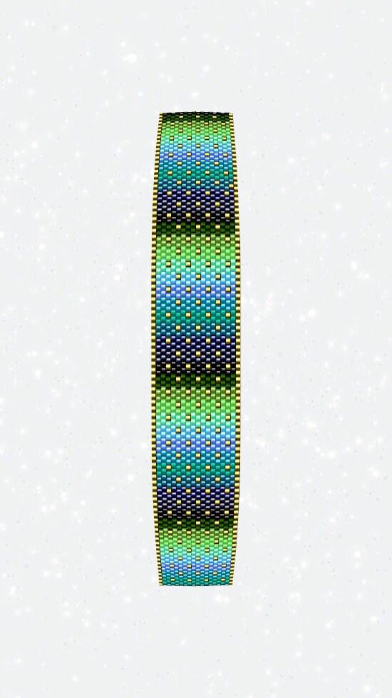 Peyote Bracelet Pattern for Bead Bracelet Peyote Stitch - Etsy