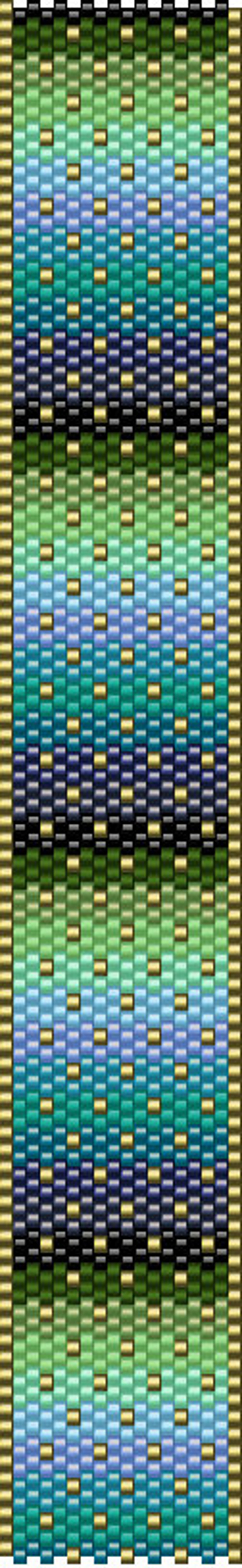Peyote Bracelet Pattern for Bead Bracelet Peyote Stitch - Etsy