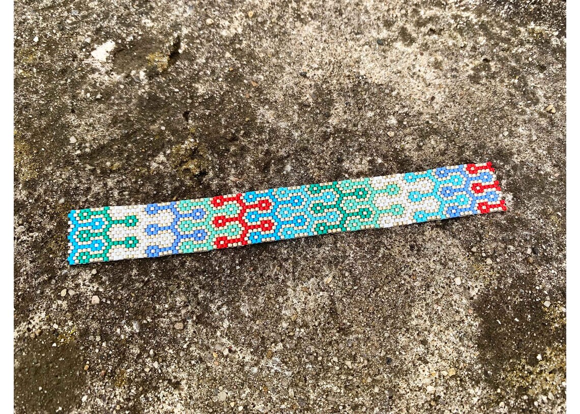 Peyote Bracelet Pattern for Bead Bracelet Peyote Stitch - Etsy