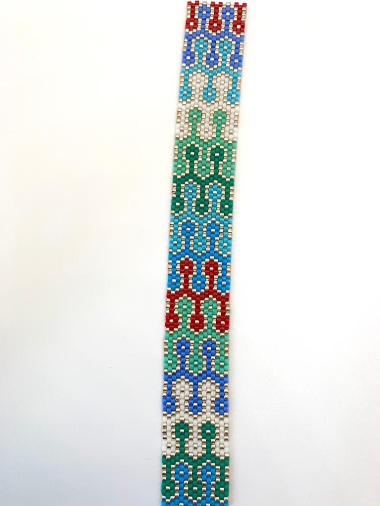 Peyote Bracelet Pattern for Bead Bracelet Peyote Stitch | Etsy