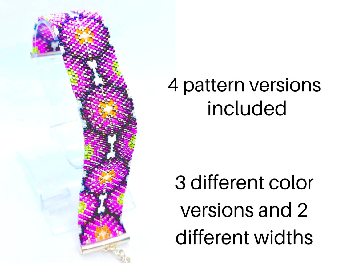 Peyote Patterns Odd and Even Count Peyote Bracelet Pattern | Etsy