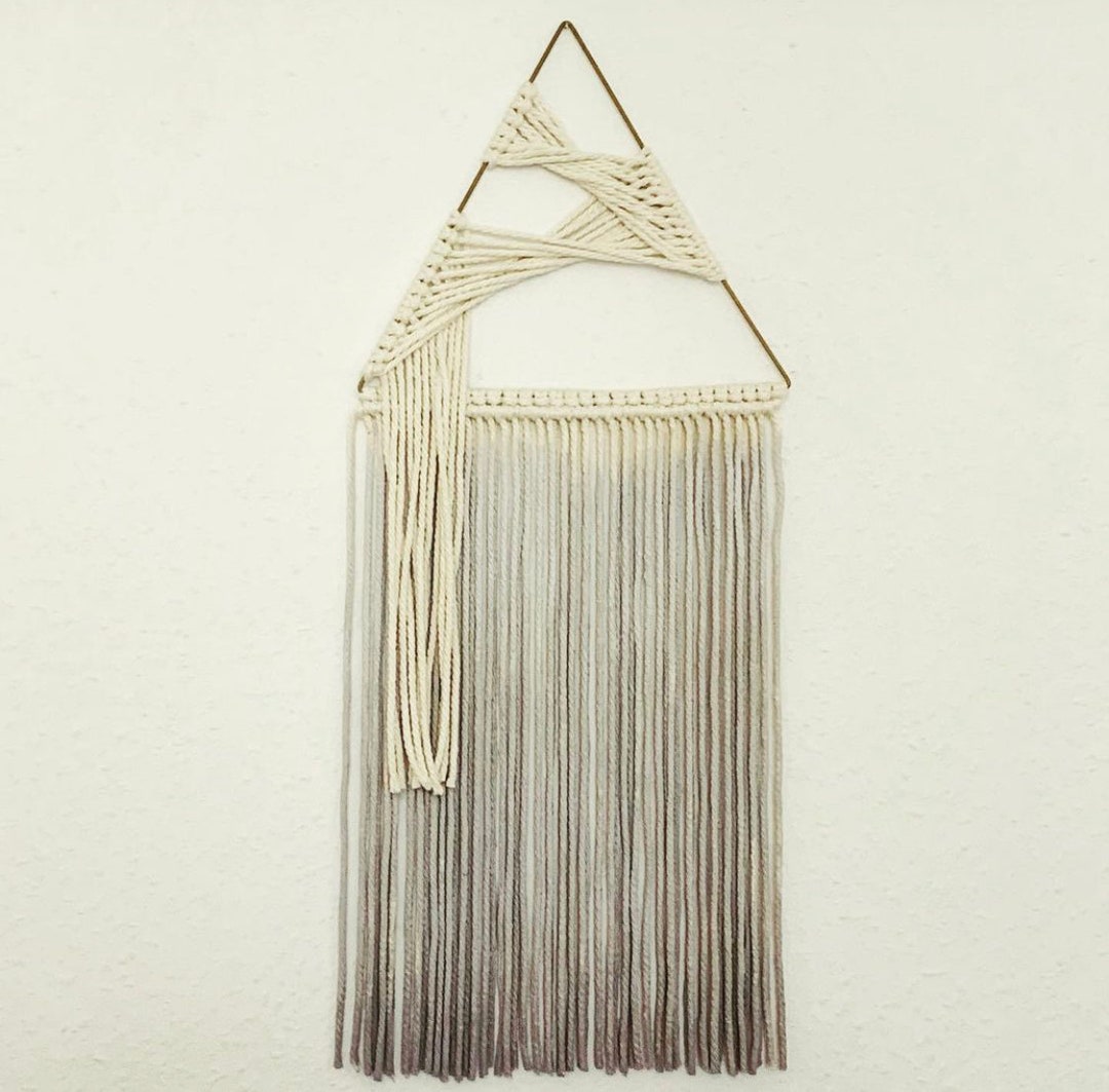 Makramee Triangle / Ombre / Triangle - Etsy