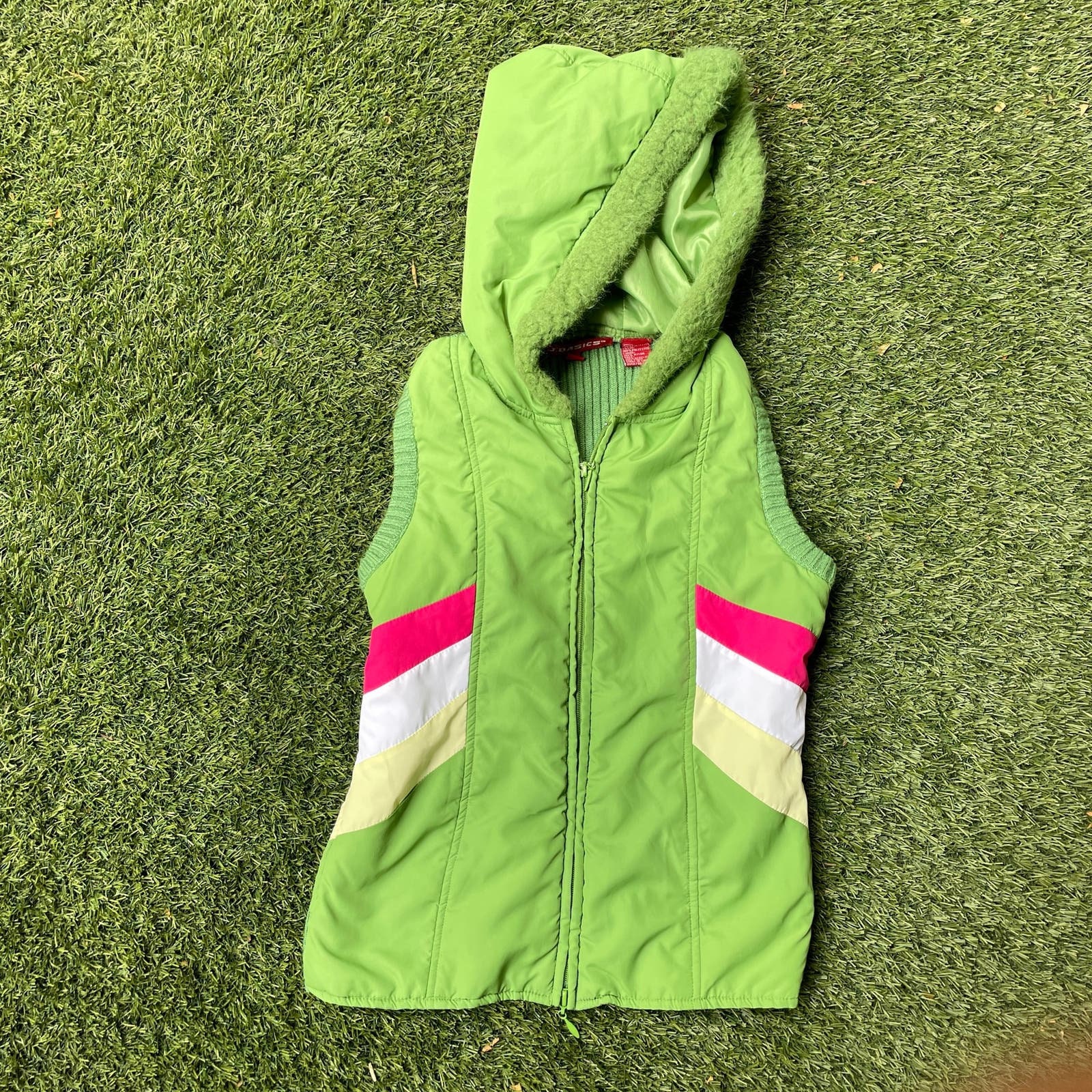 Early 2000s Y2K Color Block Puffer Vest - Etsy