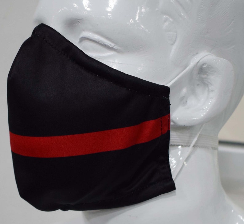 Thin Red Line Mask - Etsy