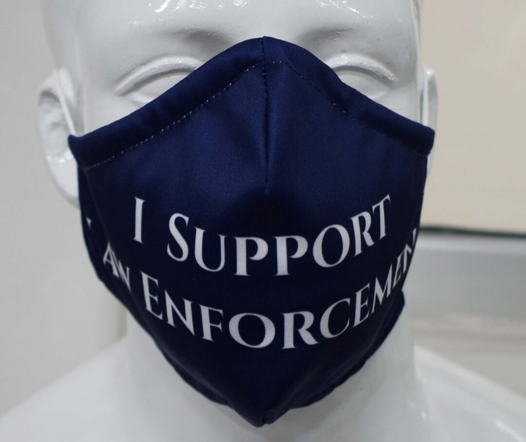 I Support Law Enforcement Mask - Etsy