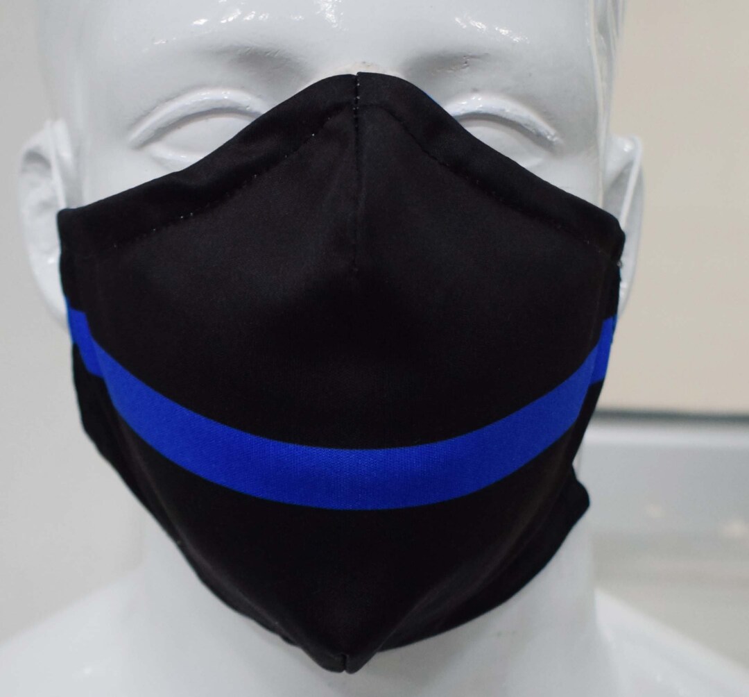 Thin Blue Line Mask - Etsy
