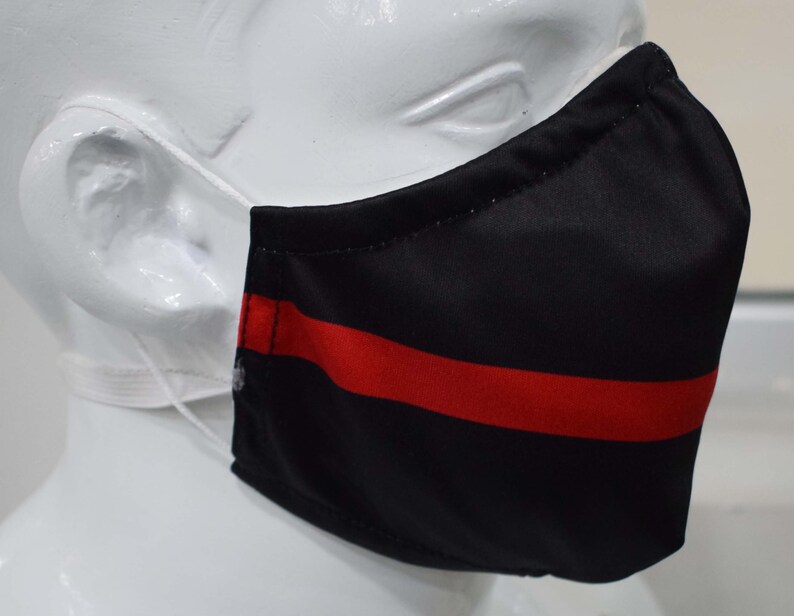Thin Red Line Mask - Etsy