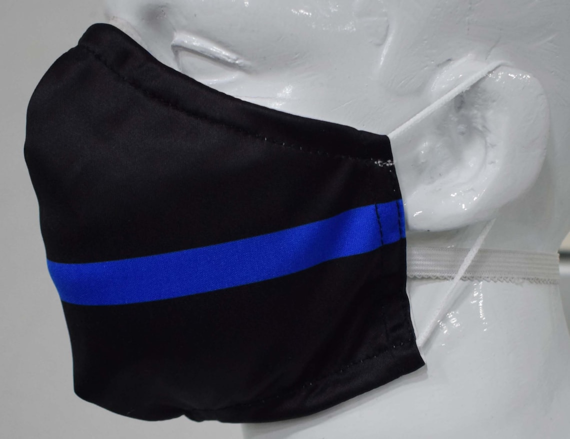 Thin Blue Line Mask | Etsy