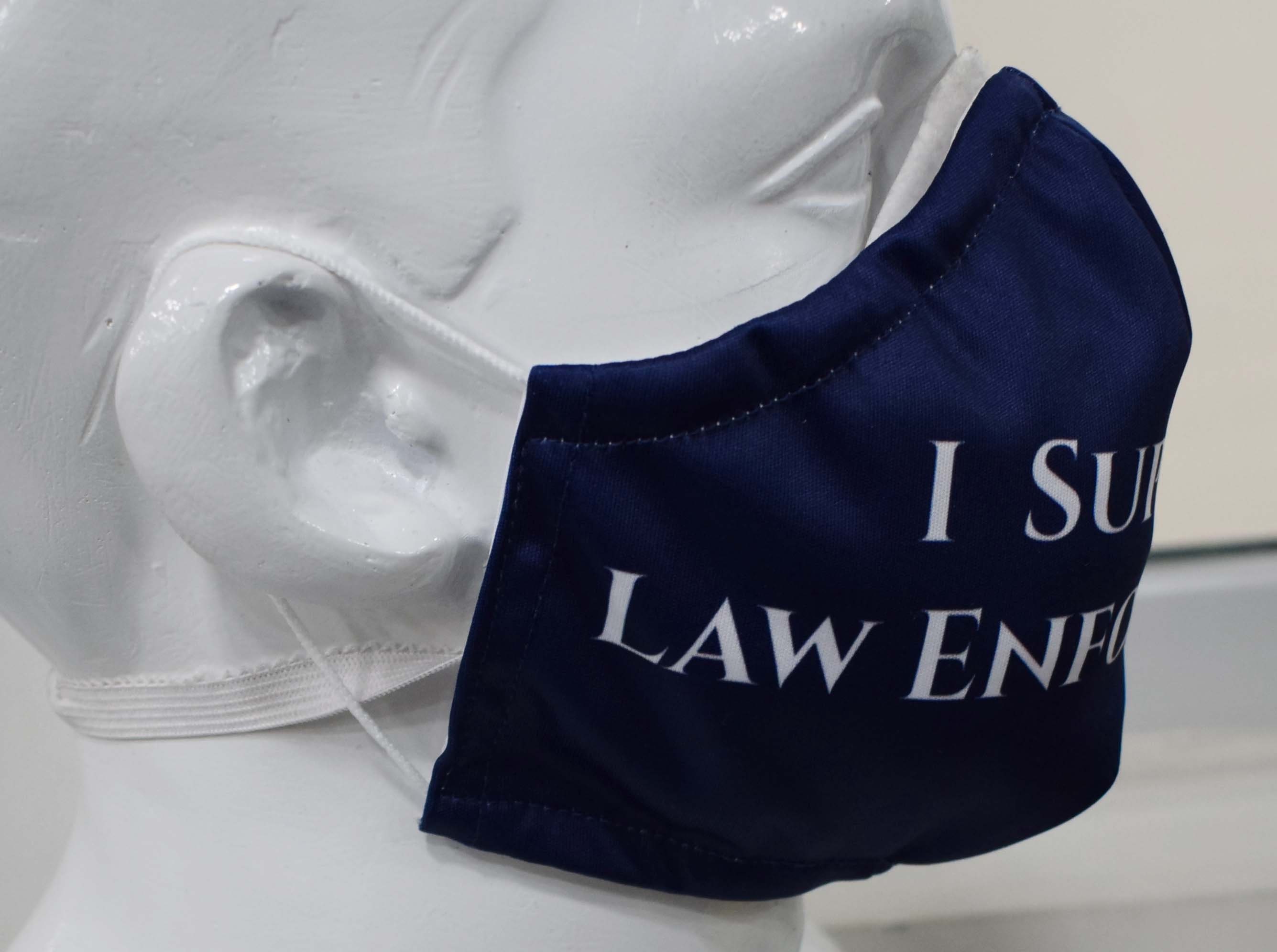 I Support Law Enforcement Mask - Etsy