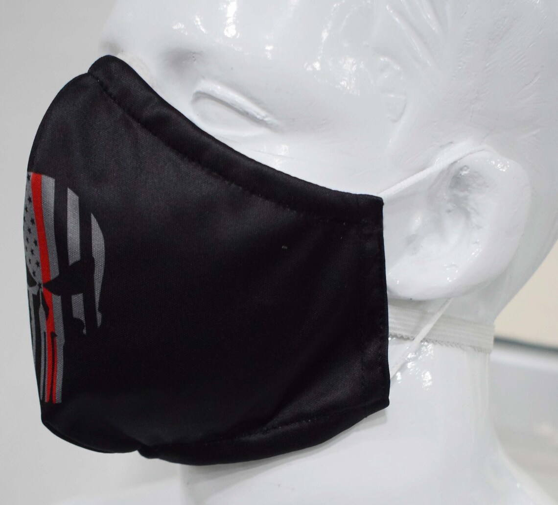 Punisher Red Line Mask - Etsy