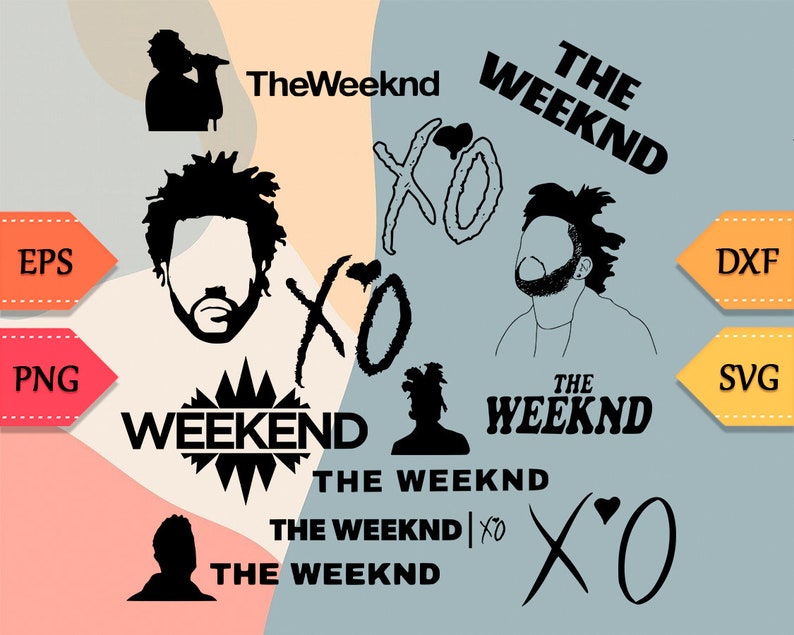 The Weeknd Music Artist Pack SVG Bundle | Etsy