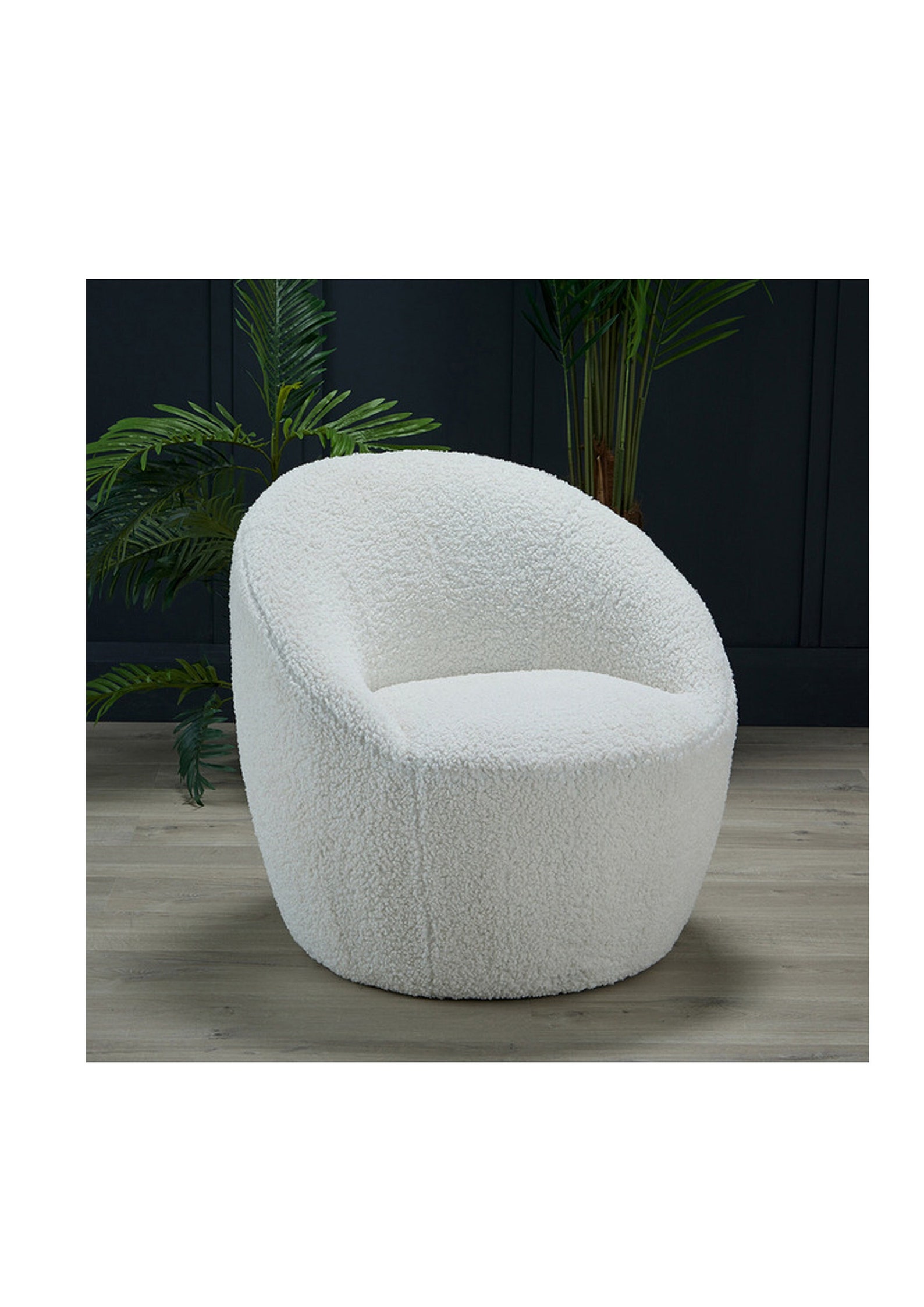 Cocoon Teddy Boucle Upholstered Snuggle Chair/ Occasional - Etsy UK