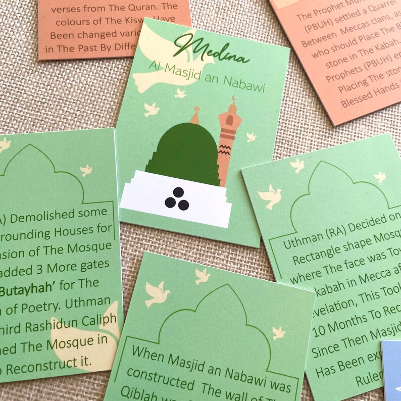 Mosque Flashcards Masjid Al Haram Masjid Al Nabawi Masjid Al Aqsa ...