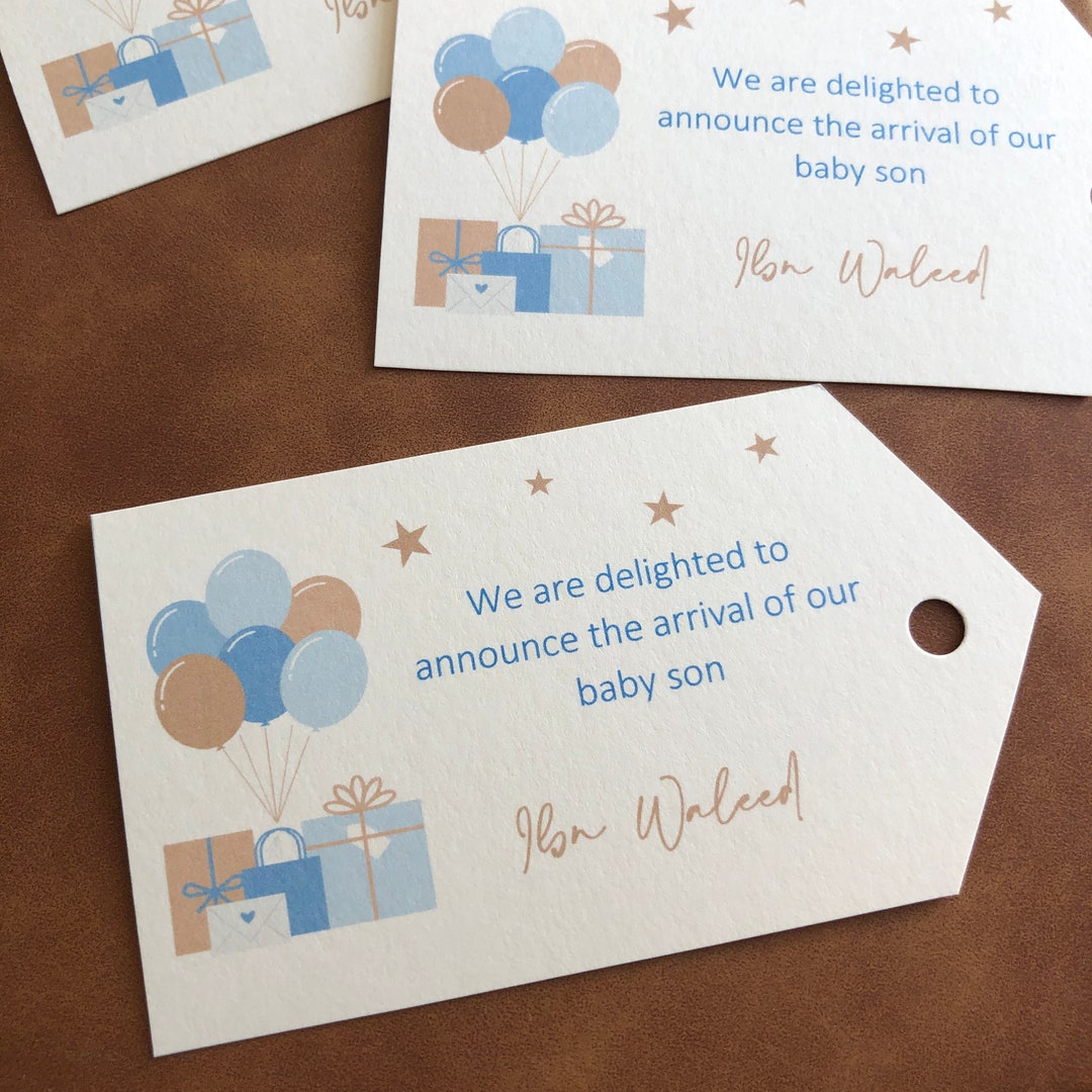 Personalised Baby Boy Tags Baby Girl Tags New Born Tags Favour Tags ...