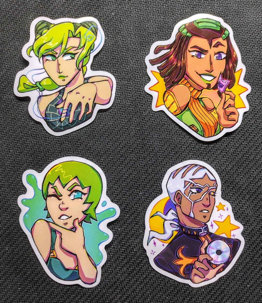 Jojo Vinyl Stickers // Jojo Part 6 Stone Ocean // Jolyne - Etsy