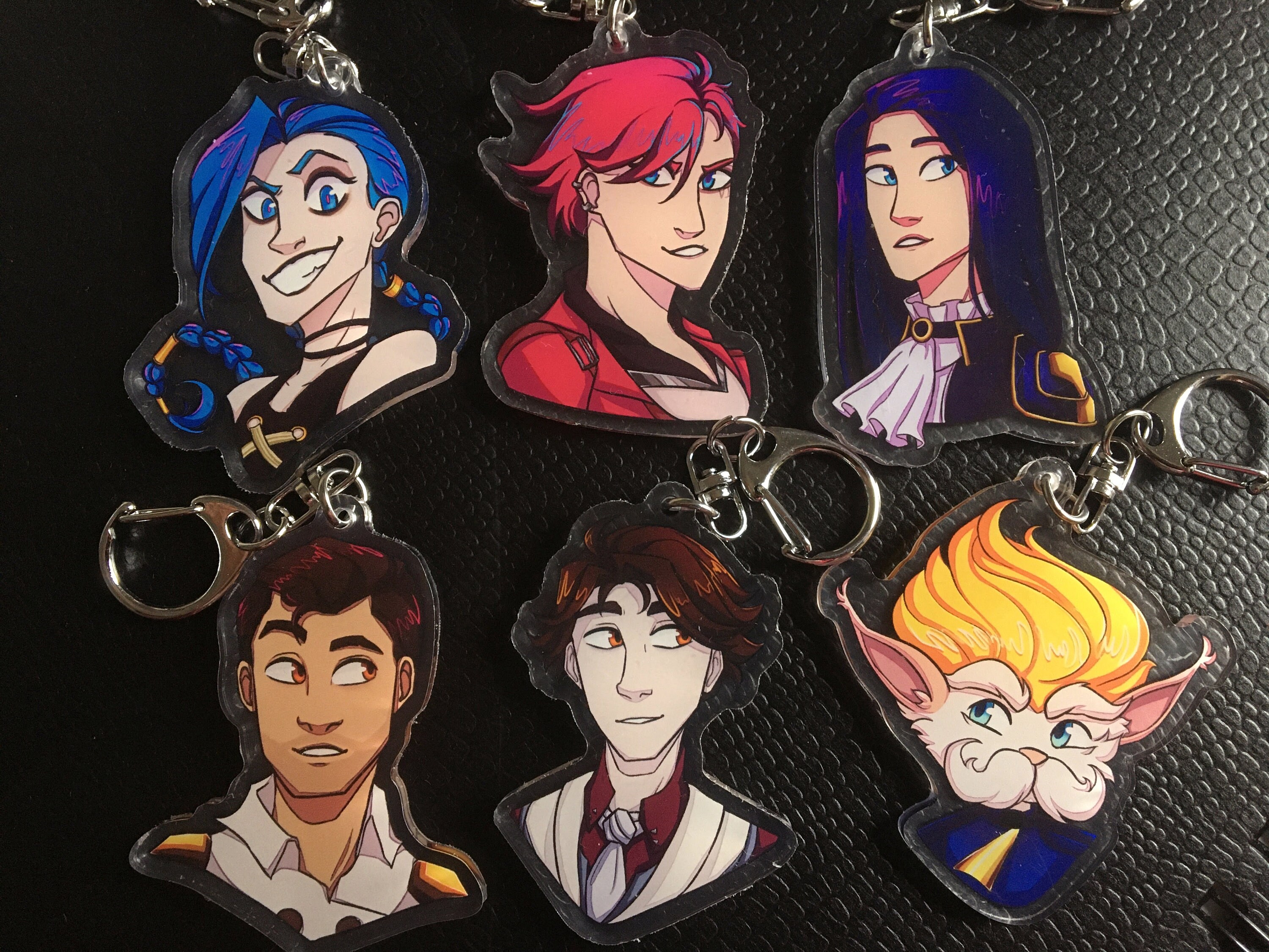 Arcane Keychain Charms // League of Legends // Jinx / Vi / | Etsy UK