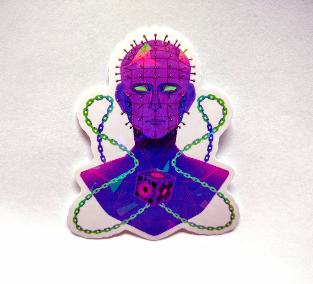 Pinhead Holographic Vinyl Sticker // Hellraiser // the Cenobite // Dead ...