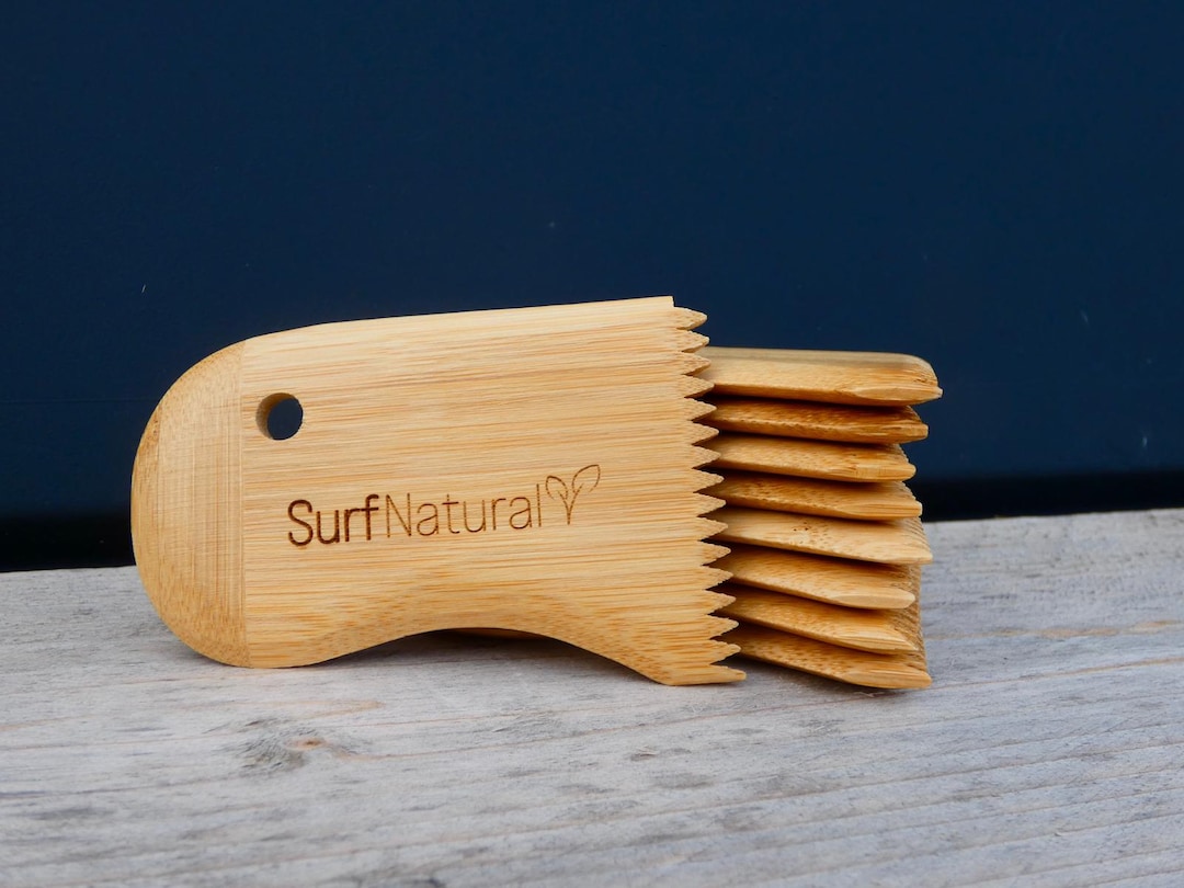 Eco Bamboo Surfboard Wax Comb: Natural Surf Accessories - Etsy