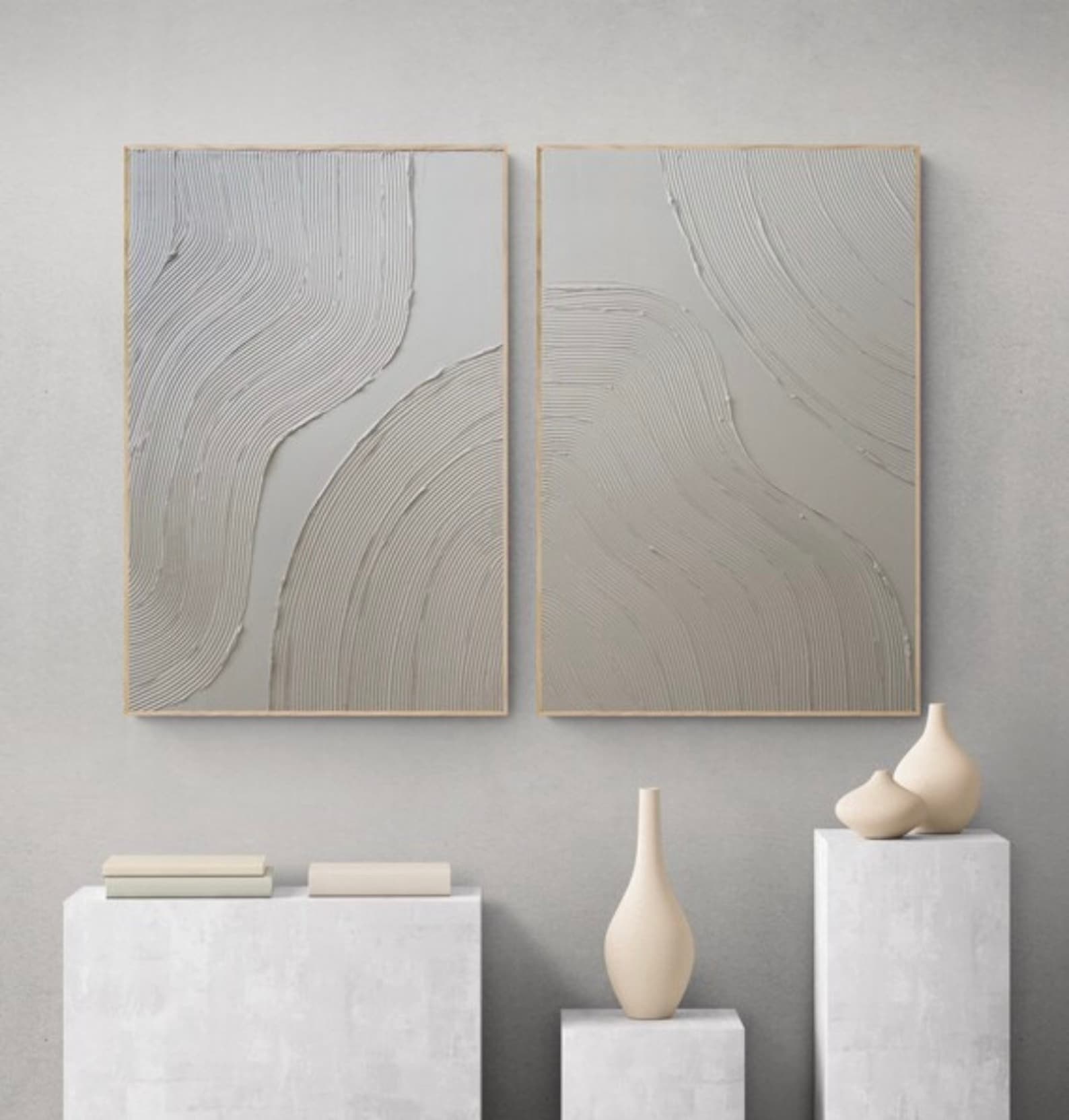 Textured Minimalist Canvas Art Home Decor Minimalist Home - Etsy