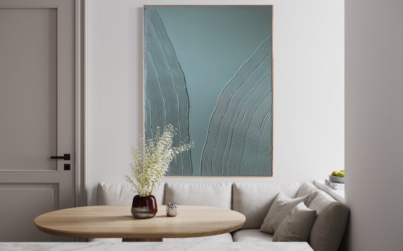 Textured Minimalist Canvas Art Custom Art Home Decor - Etsy