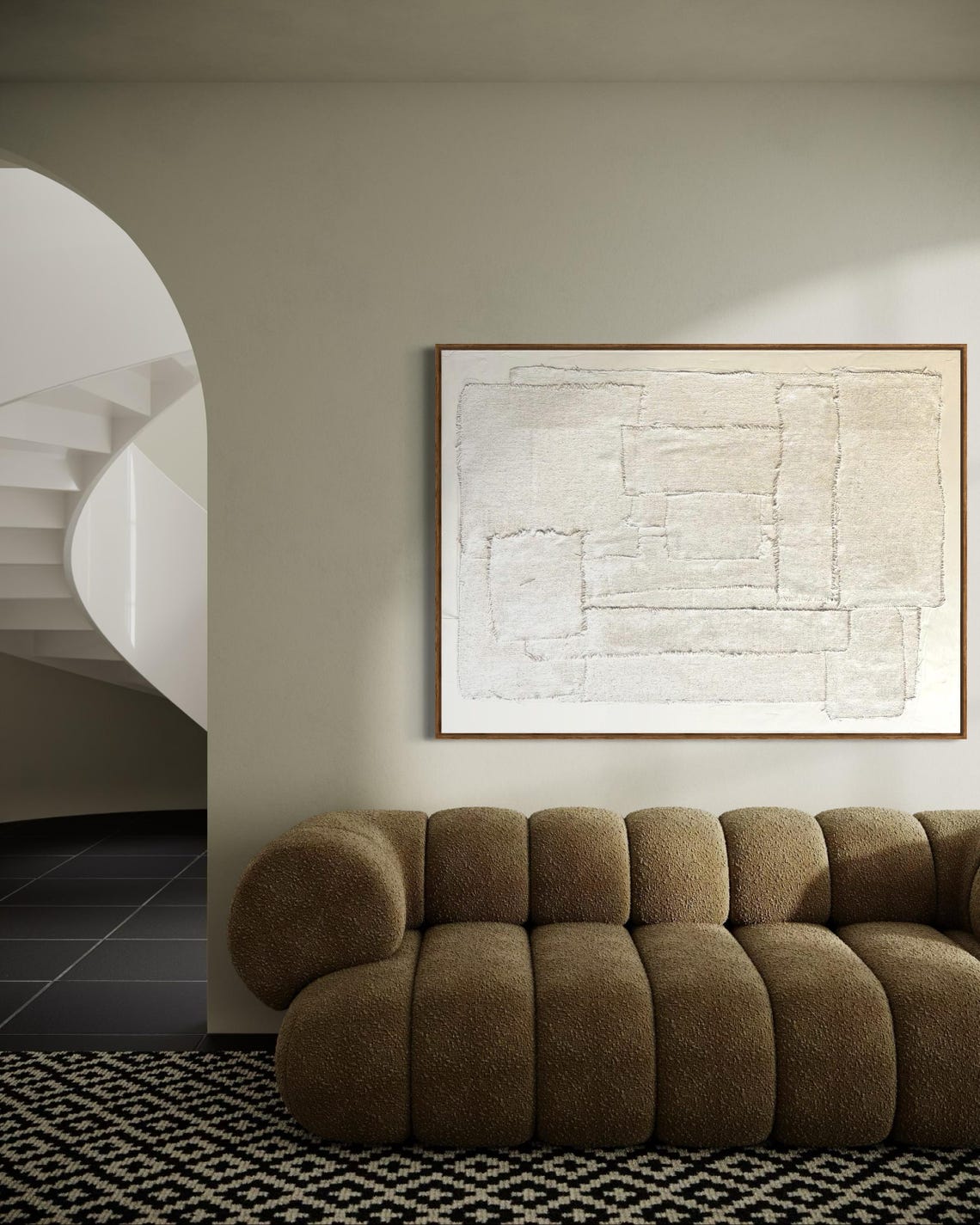 Textured Plaster Art | Minimalist Canvas, Modern Home Decor - Etsy