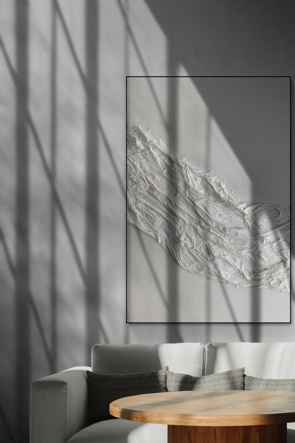 Textured Minimalist Canvas Art Custom Art Home Decor - Etsy