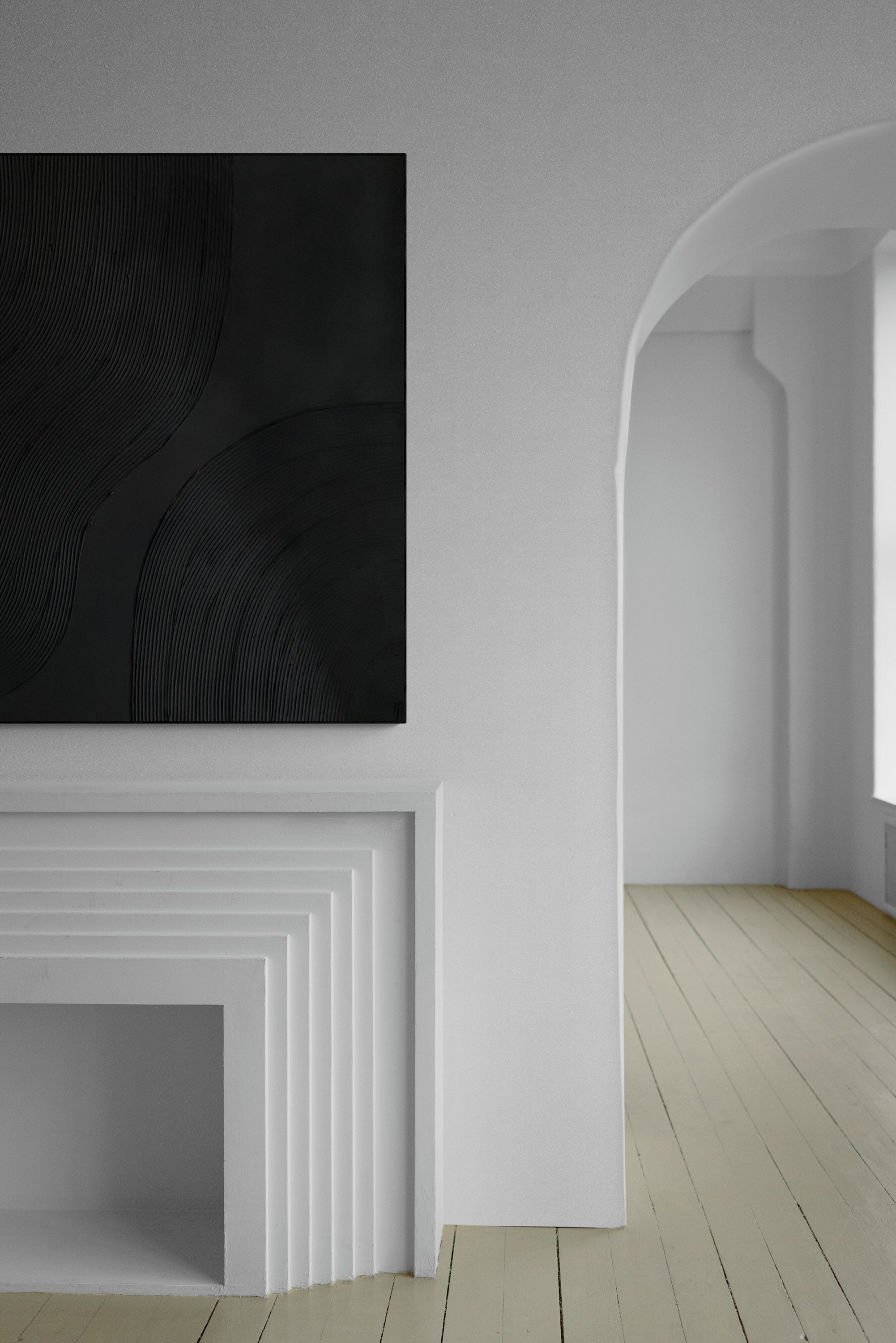 Black Textured Minimalist Canvas Art Gift Home Decor - Etsy